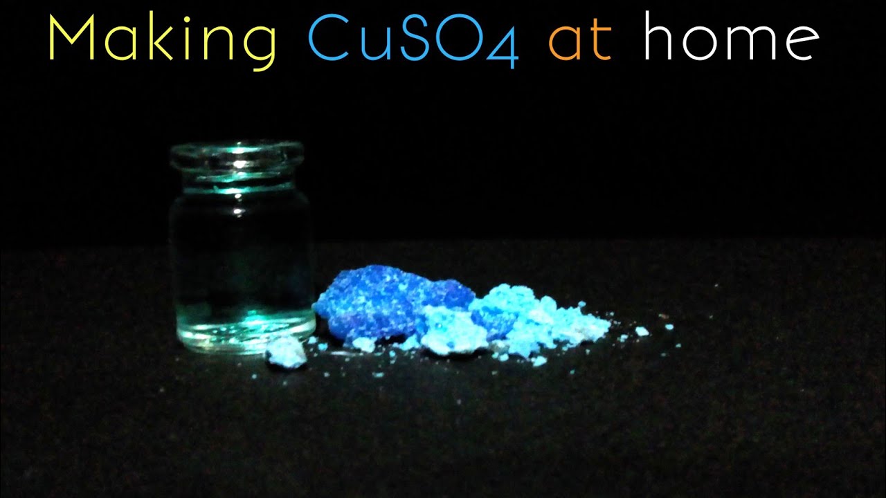 How to make Copper Sulphate at home | Making Copper Sulphate | Xs_Lab ...
