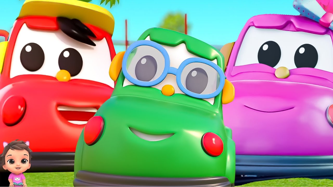 Five Little Cars + More Kids Learning Videos & Nursery Rhymes - YouTube