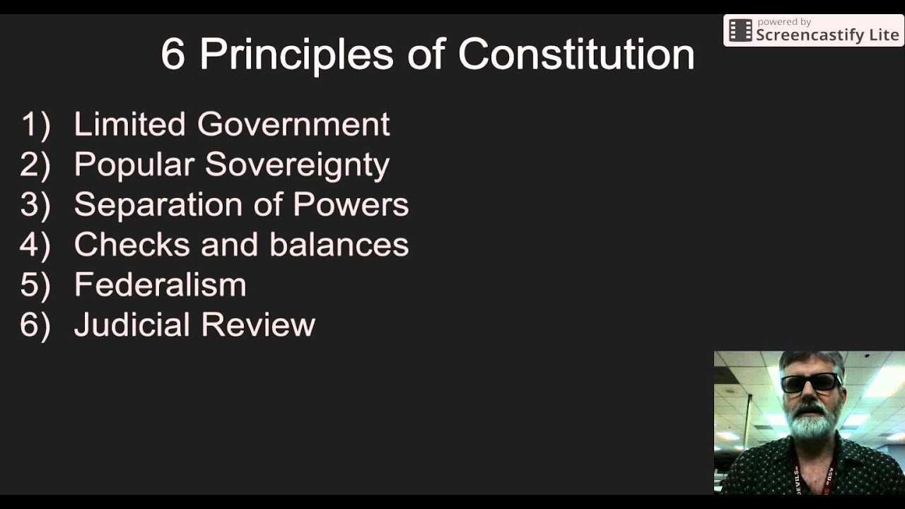 6 Principles of the Constitution - YouTube