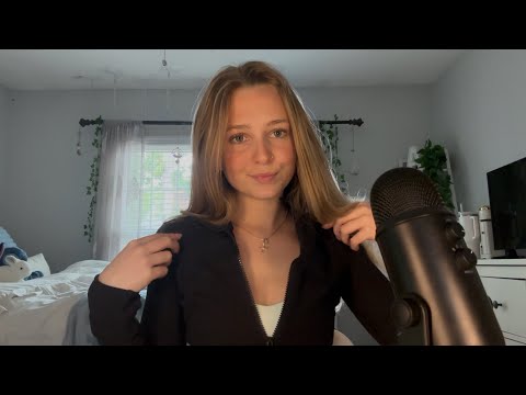 ASMR Soft Fabric Scratching, Hair Play & Hand Movements