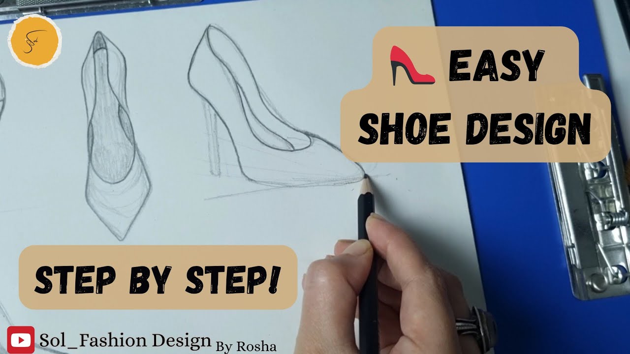Easy Fashion Shoe Design Tutorial Draw Shoes |Tutorial Fácil de Diseño ...