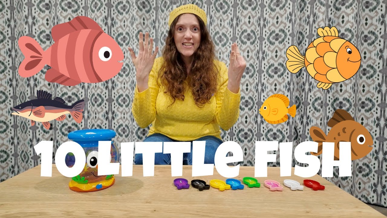 Sing and count with Sally - 10 Little fish Kids' Learning Video. 🐠🐠🐠 ...