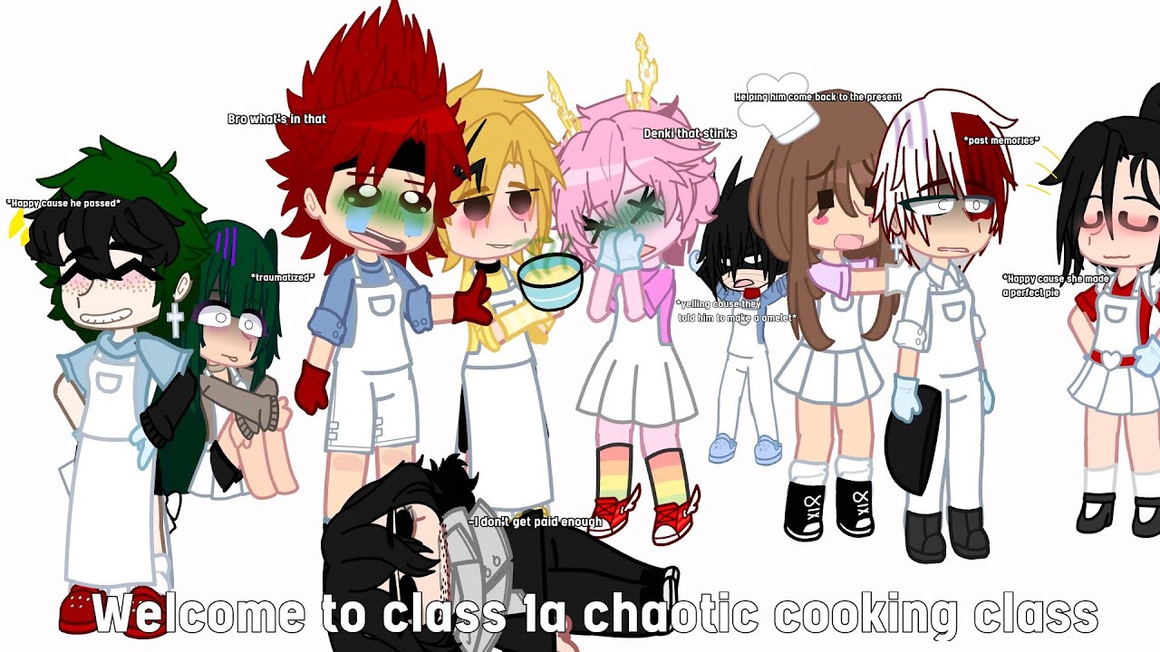 Class 1a cooking class[]Bnha/Mha[]Gacha club[]ft.class 1a[]Hero Nikko ...