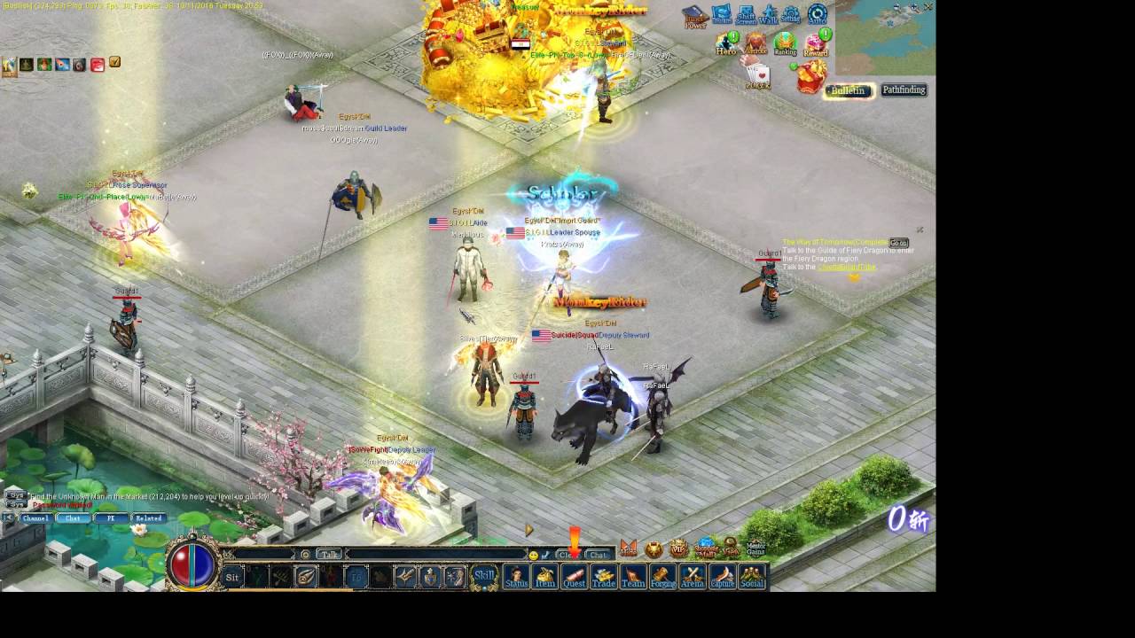 Conquer online warehouse characters, gears-stones-dbs-etc - YouTube