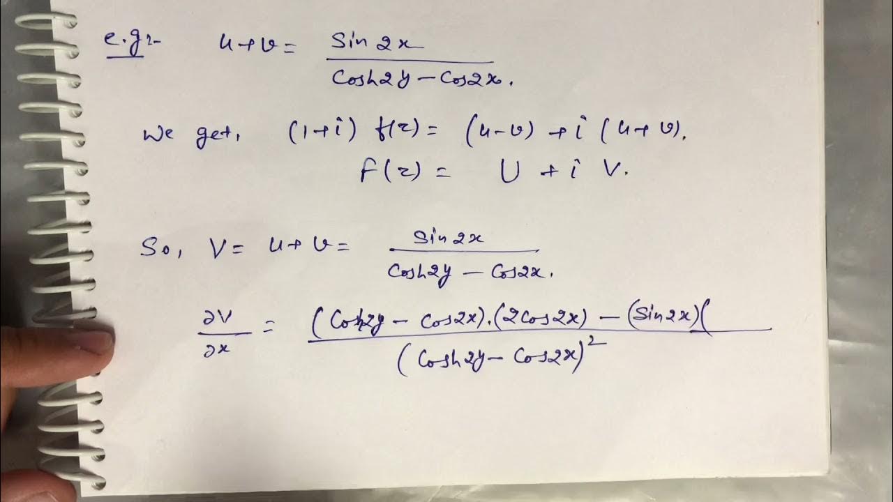 Lect10 Calculus Of Complex Functions Milne Thompson Method Case Iv Youtube
