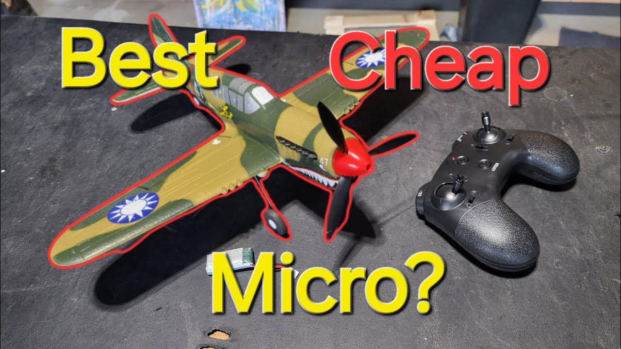 Skynetic P-40E Micro Warhawk: First Flight & Review - YouTube