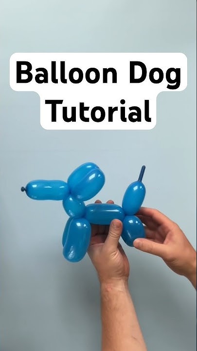 How to make balloon dog step by step tutorial - YouTube