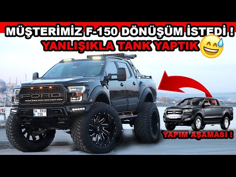 Müşterimiz F-150 Dönüşüm İstedi ! Tank Yaptık ! Ford Ranger F150 Bodykit Conversion