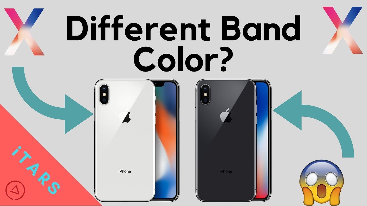 iPhone X Stainless Steel Band Colors // Space Gray + Silver ...