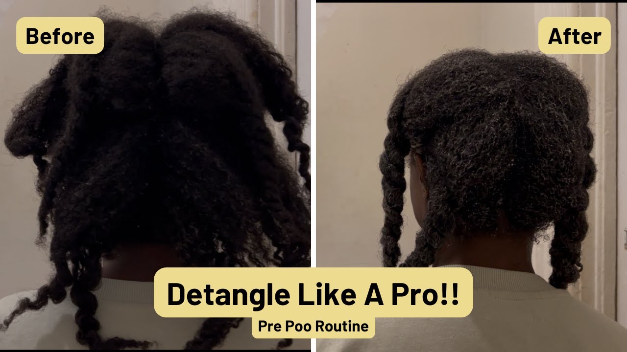 BEST PRE POO ROUTINE TO DETANGLE NATURAL HAIR - Flaxseed & Fenugreek ...