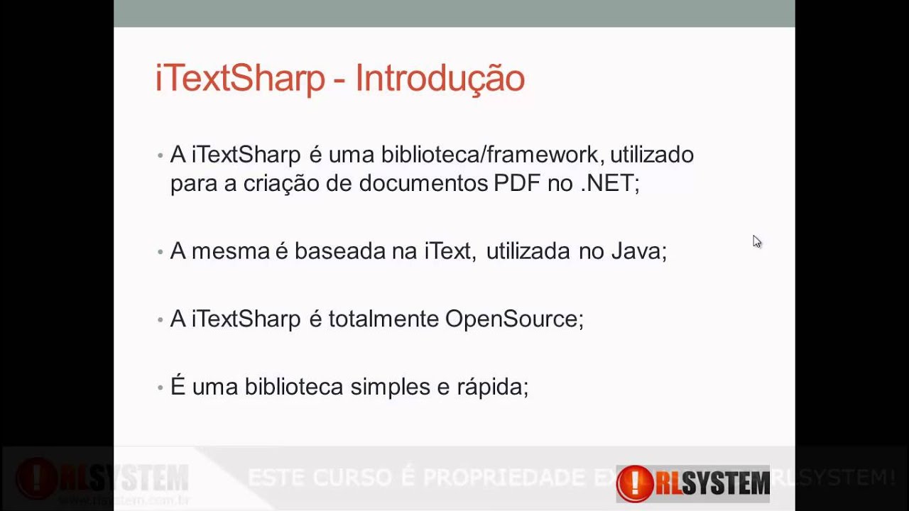 Itextsharp C Introdução Youtube