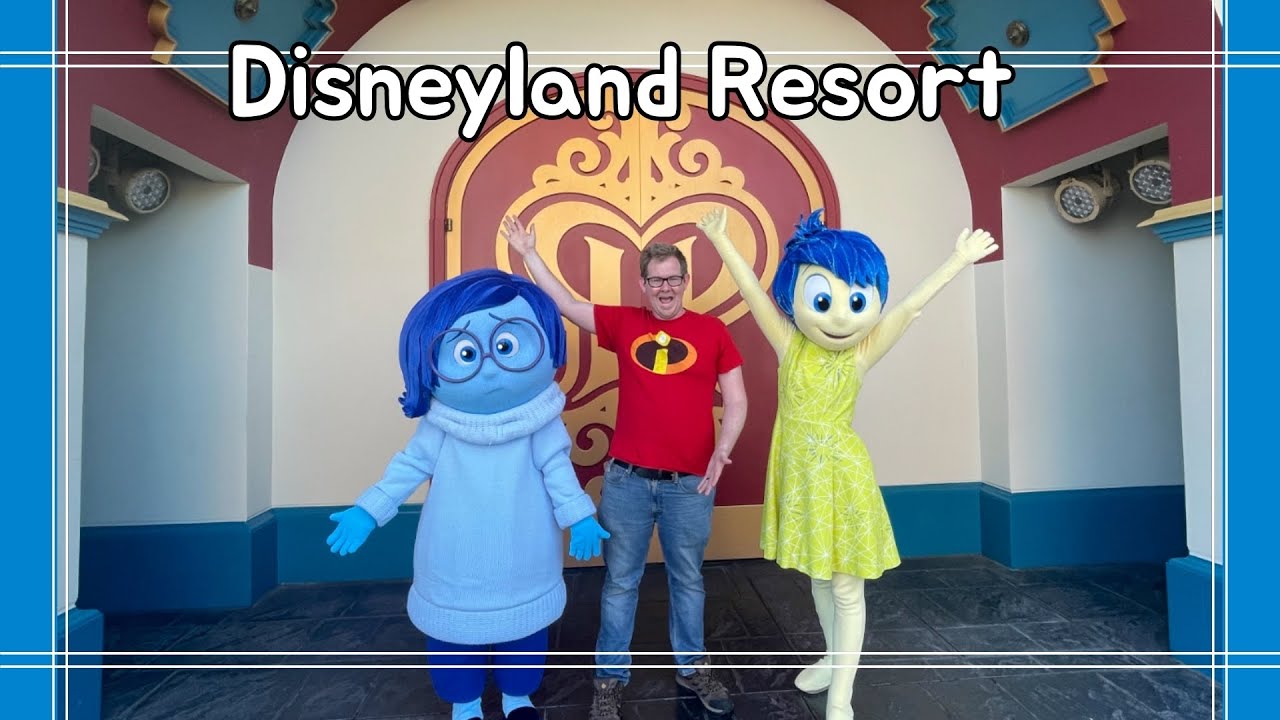 Meeting Joy and Sadness from Inside Out during Pixar Fest at the ...