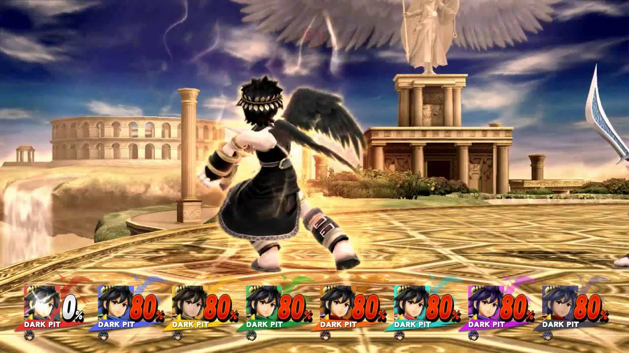 SSB4 Dark Pit Final Smash 8 Players! - YouTube