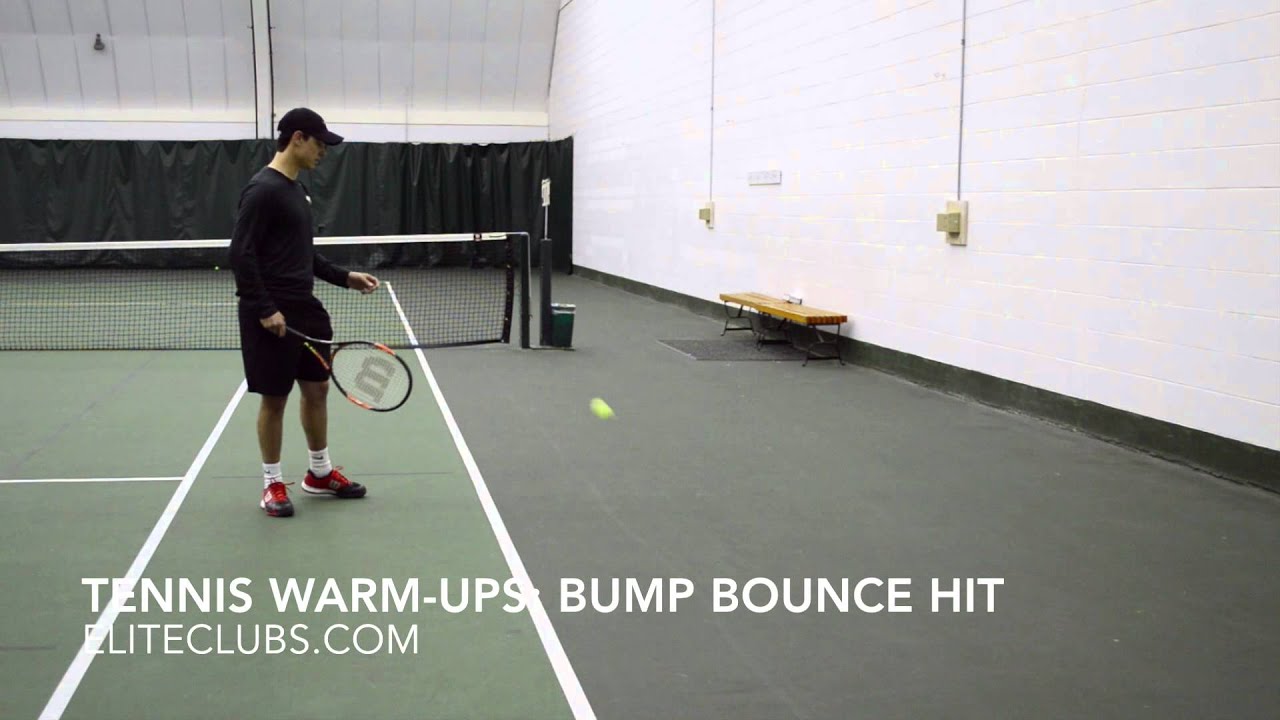 Tennis Warm-up: Bump-Bounce-Hit Mini Rally - YouTube