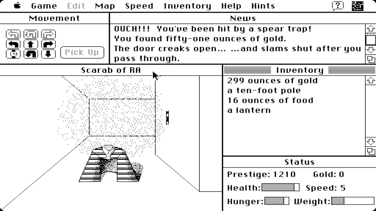 2024-07-12 매킨토시 게임: 스캐럽 오브 라 (Macintosh Game : Scarab of RA Gameplay ...