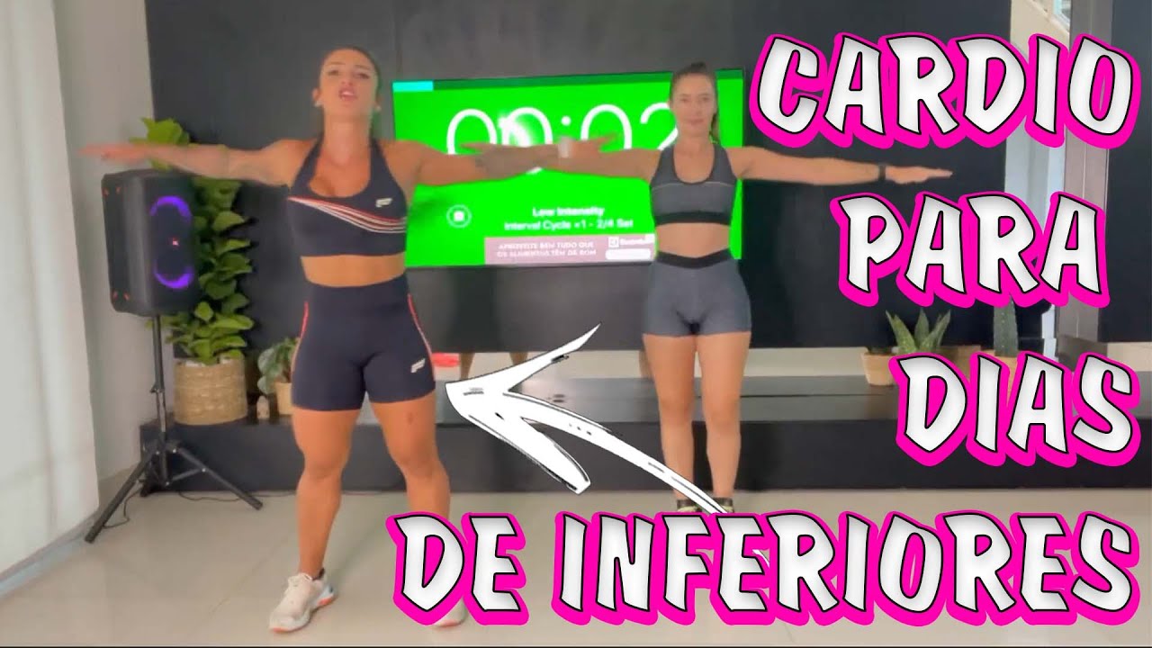 CARDIO 🔥 PARA FAZER EM DIAS QUE TREINAR 🥵 INFERIORES // ALINE ...