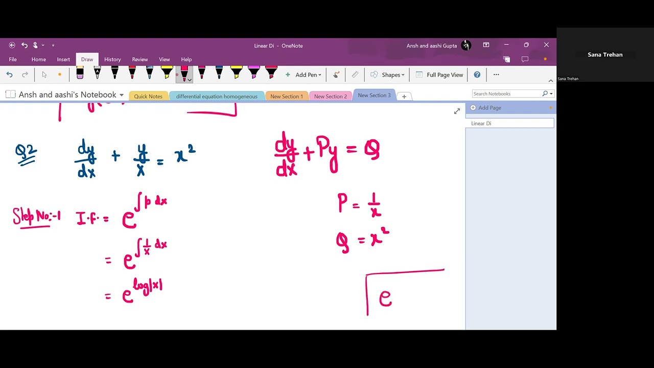 LINEAR DIFF EQUATION - YouTube