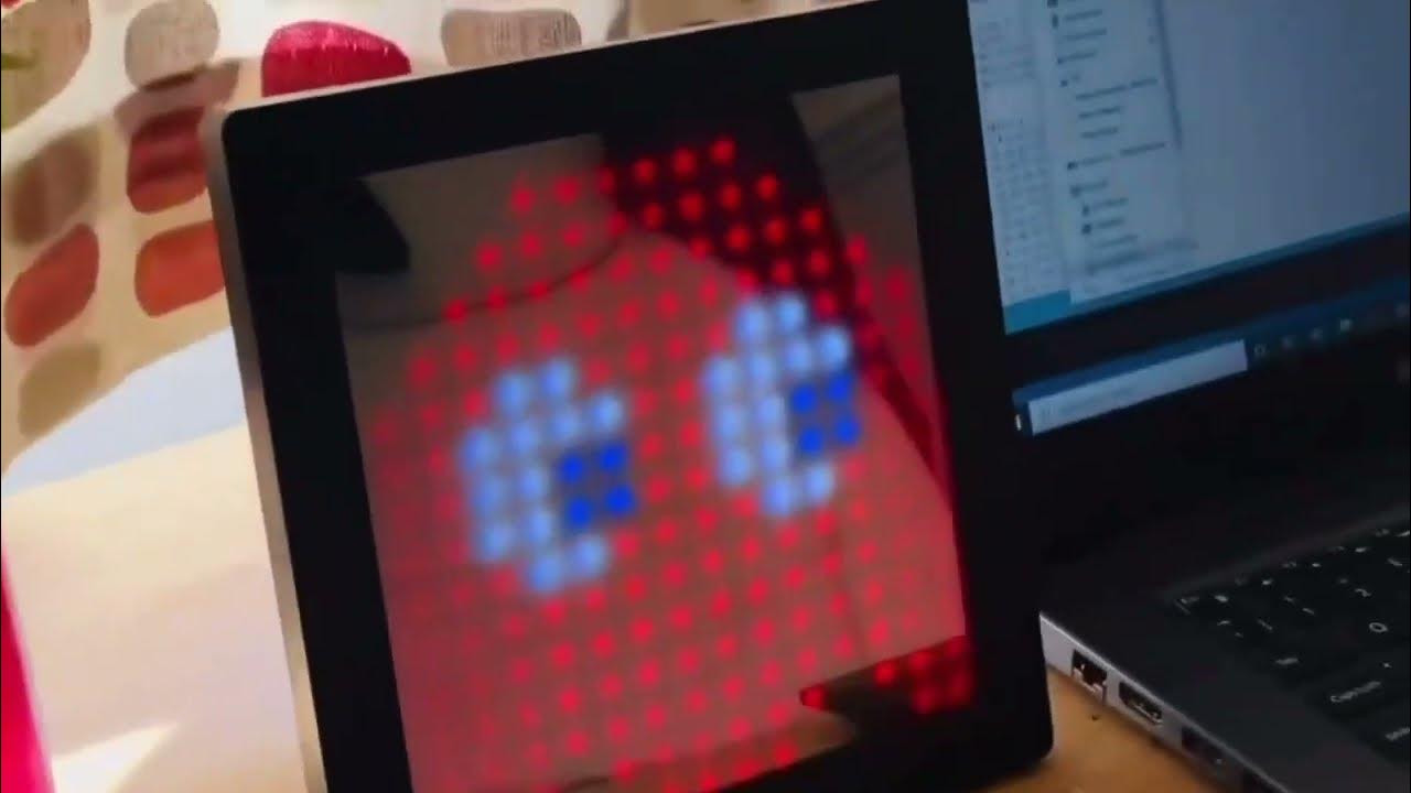 RGB 16x16 LED matrix animation - YouTube