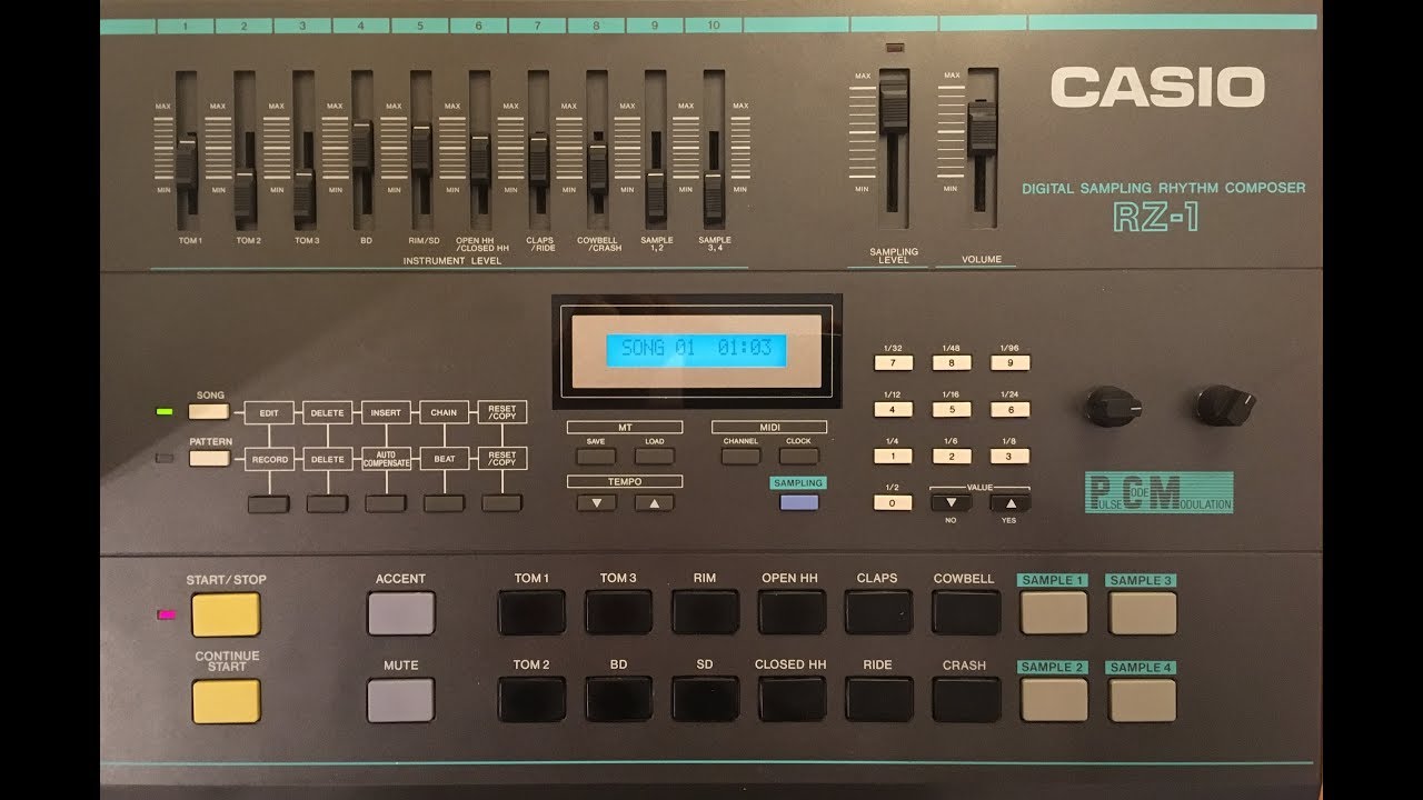 Casio RZ1 Modified Demo 1 (ExFade) - YouTube