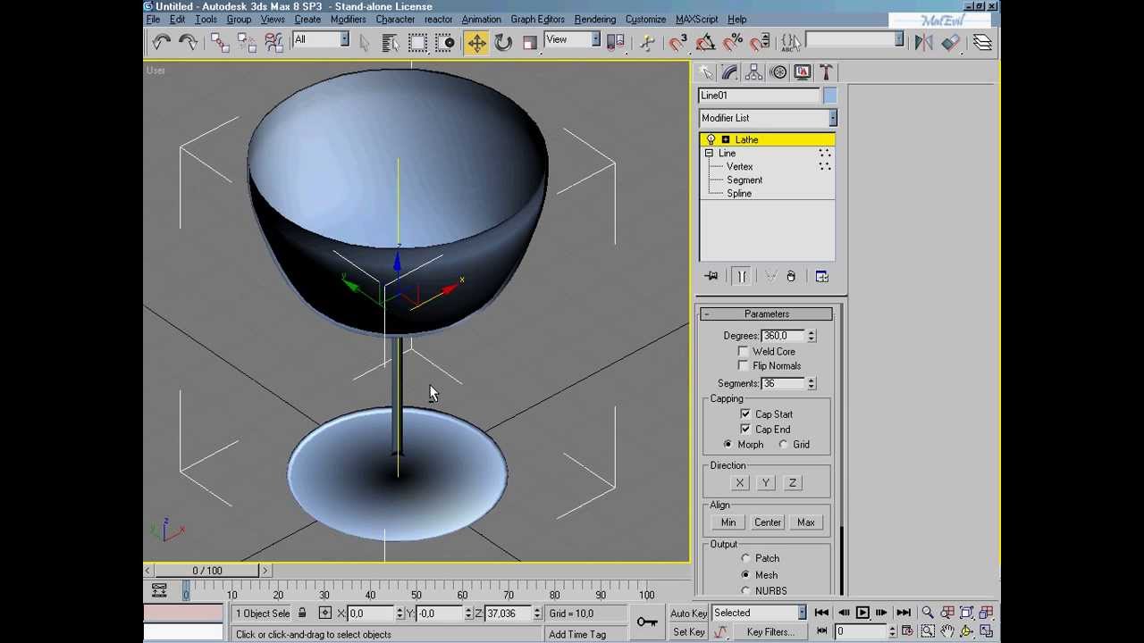 Video corso 3D Studio Max 8 _06 3DS Max Spline - YouTube