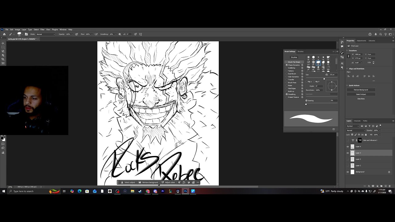 Drawing Rocks D Xebec from One Piece! - YouTube