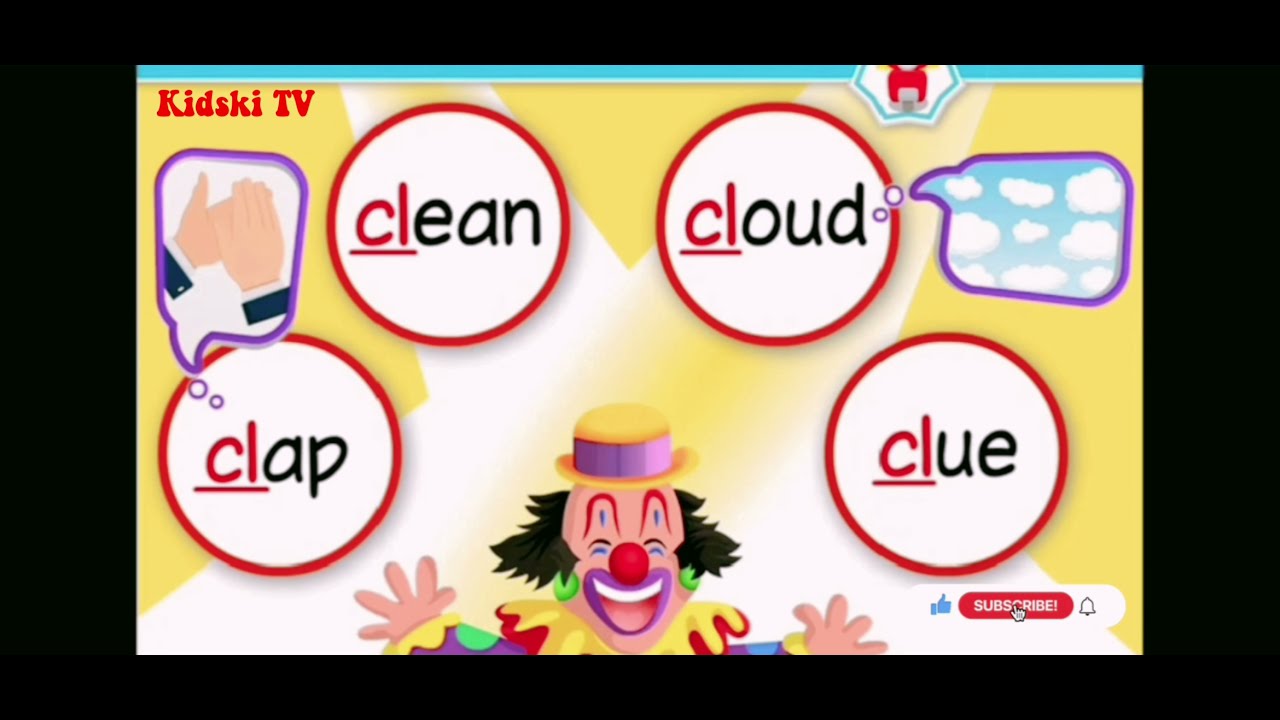 Learn to read Phonic Sounds Blends for kids PL| CL|GL|FL| BL |SL Phonic ...