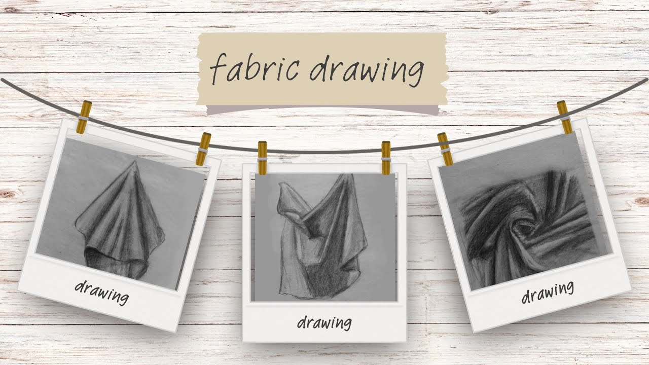 How to draw fabric folds | Step by step Beginner Tutorial - YouTube