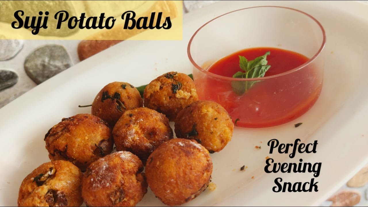 Easy and Quick Suji Snacks| Suji Snacks Recipe | Suji Potato Balls ...