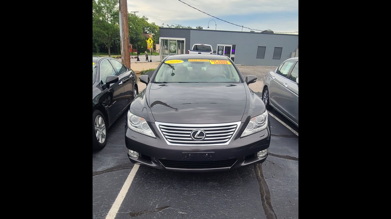 Interior view of 2010 Lexus LS 460 Base, AWD Sedan - YouTube