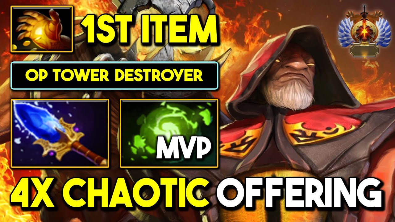 MVP HARD SUPPORT Warlord Aghs Scepter + Refresher Orb 100% Become Tower ...