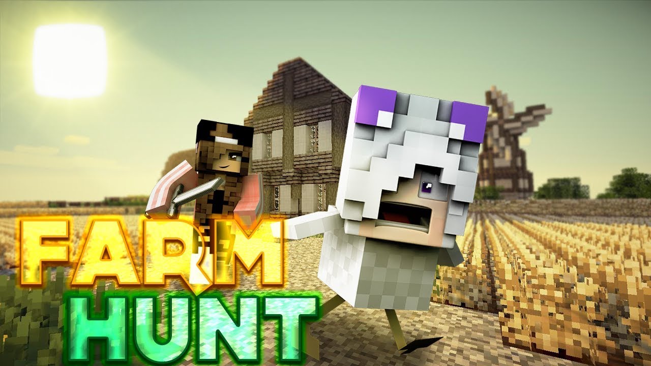 Minecraft: THE BIG CHICKEN CHASE!! | Hypixel Farm Hunt - YouTube
