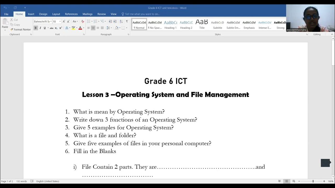Grade 6 ICT online Class Lesson 4 2023.11.22 @ApeICTPanthiya-ByMaduka #OnlineICT #englishmedium ...