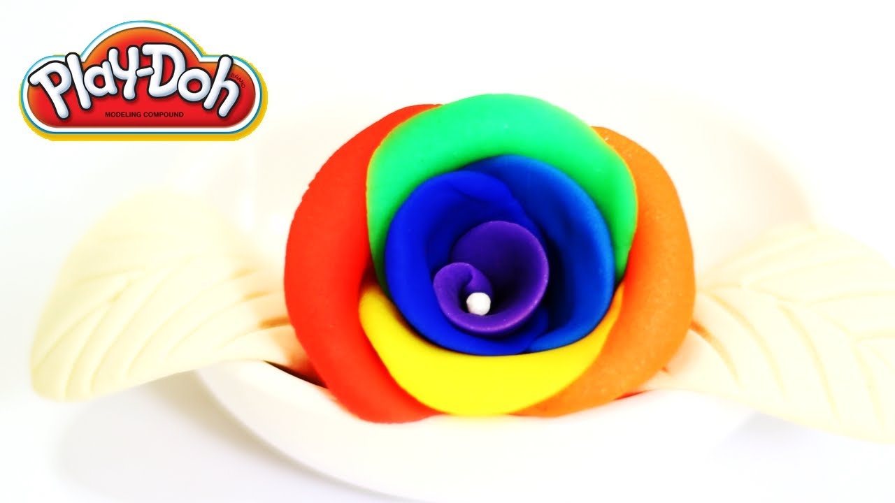 Play-Doh Rainbow Rose - YouTube