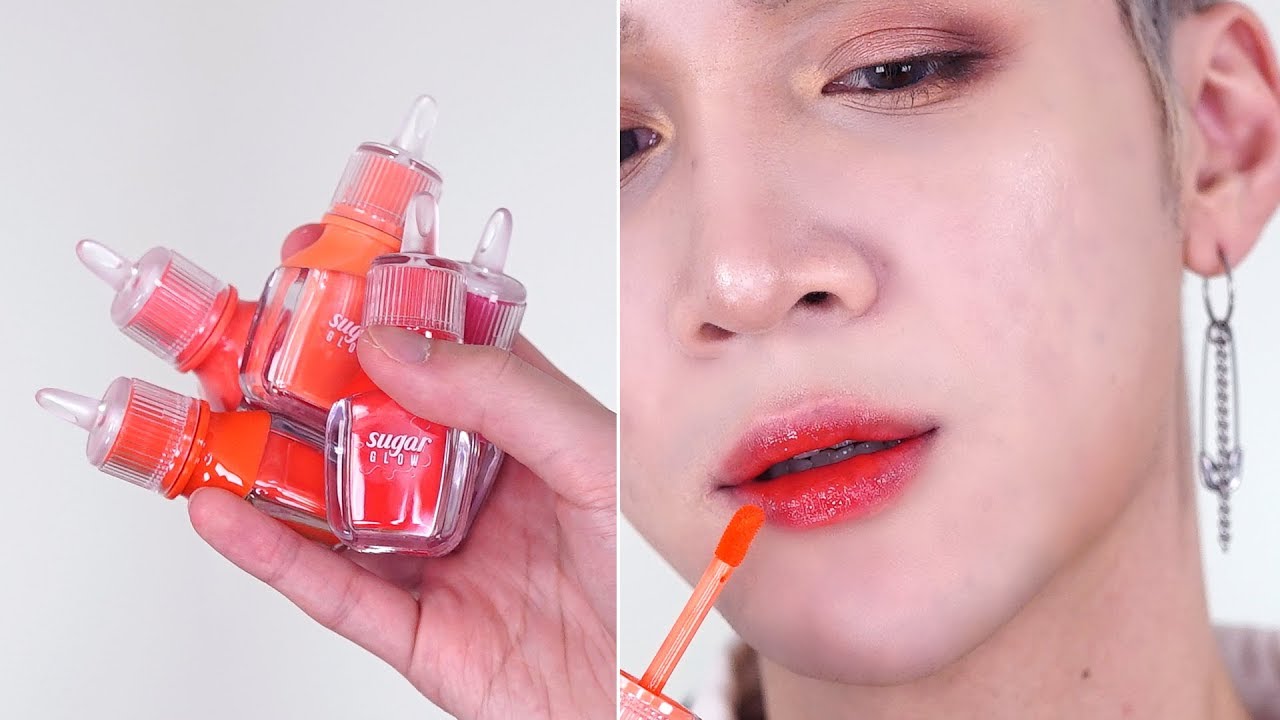 Peripera Sugar Glow Tint Swatches - Edward Avila - YouTube
