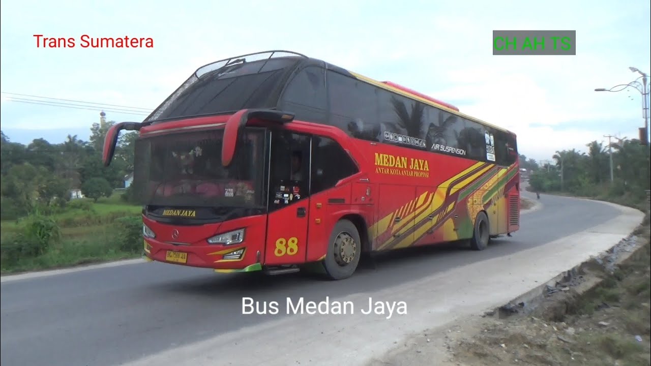 Bus Medan Jaya lintas pagi - YouTube