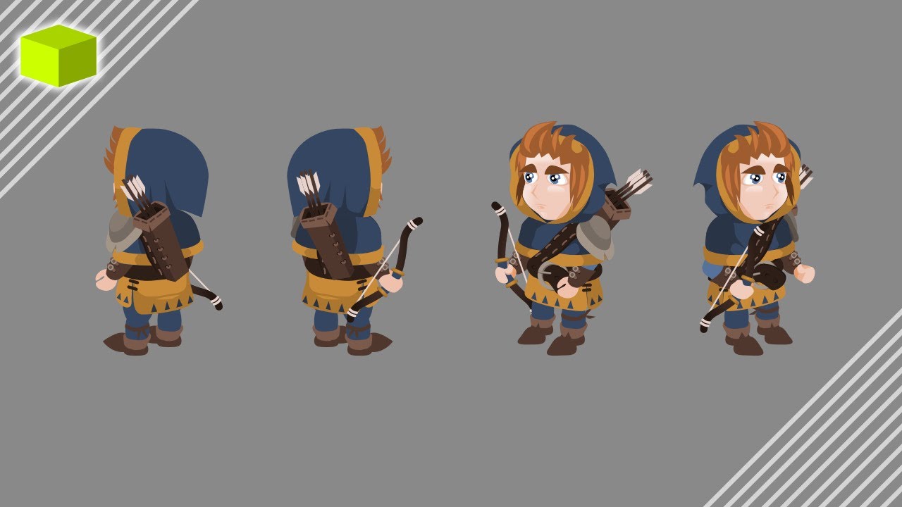 Archer (Animated Character | Isometric) - YouTube