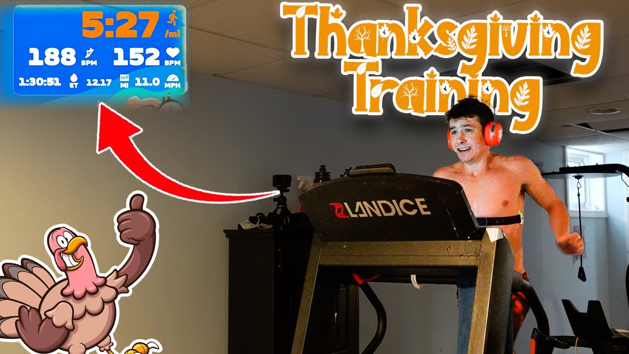 Thanksgiving Training Vlog! Treadmill Workout + Holiday Grind - YouTube