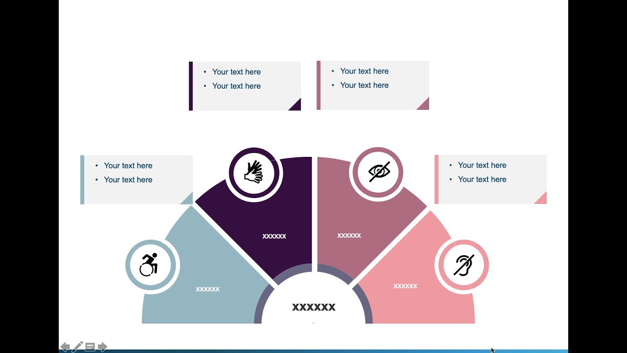 4 Steps Infographic Slide In PowerPoint Round Semicircular Infographics YouTube 4 Steps Infographic Slide In PowerPoint Round Semicircular Infographics YouTube