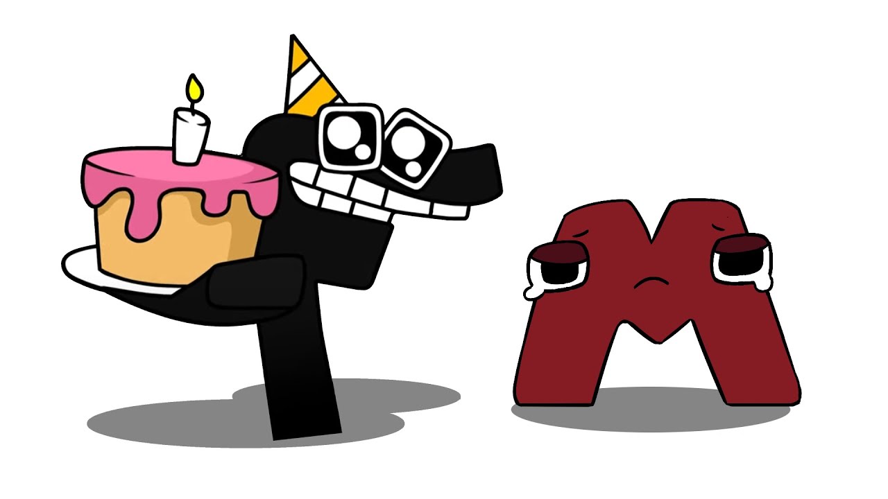 HBD to you but M Hungry / Alphabet Lore - YouTube