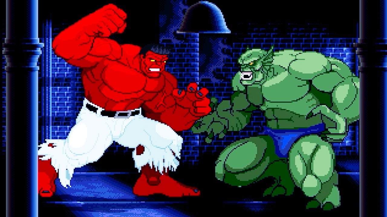 RED HULK VS GREEN HULK BLACK KNIGT SANDMAN THE LIZARD THOR CYBORG ...