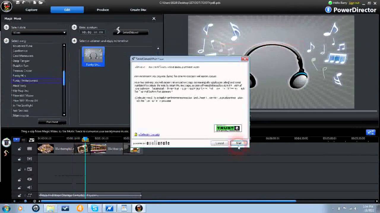 PowerDirector 9 and Magic Music Tutorial - YouTube
