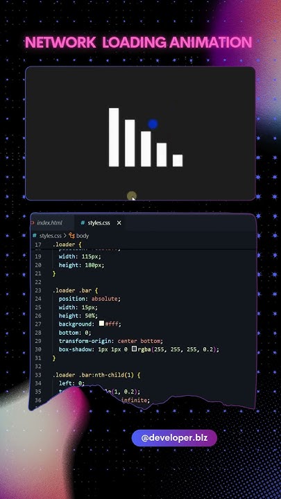 Network Loading Animation using #HTML & #CSS - YouTube