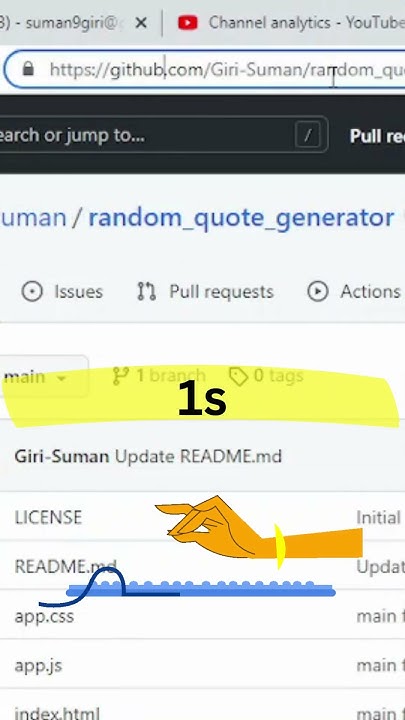 GitHub Productivity Hack | GitHub Tricks and Tips #github #tricks #tips #html #css - YouTube