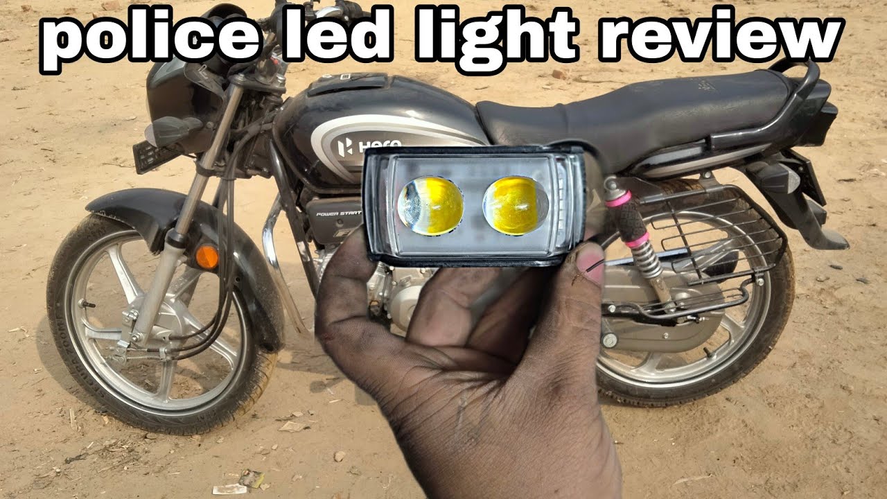 police led light review | fog light | | how to install led light | bike ...