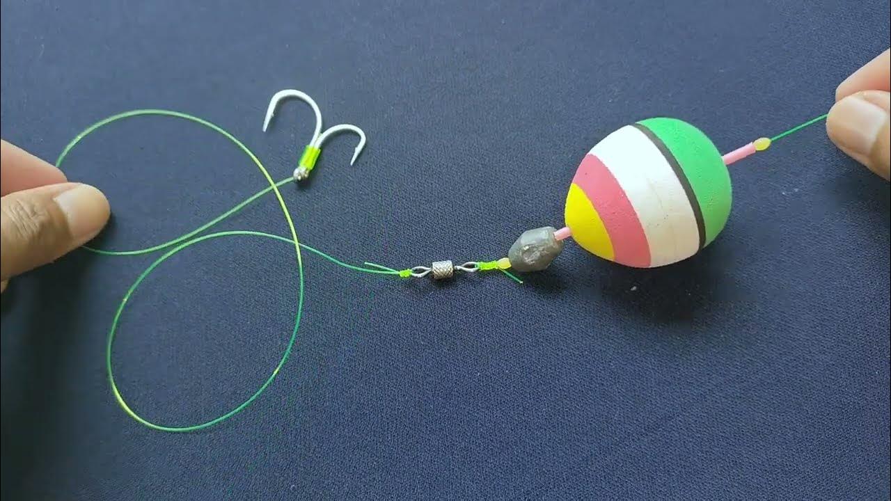 ANTI MOCEL! Cara membuat rangkaian pancing kakap putih - YouTube