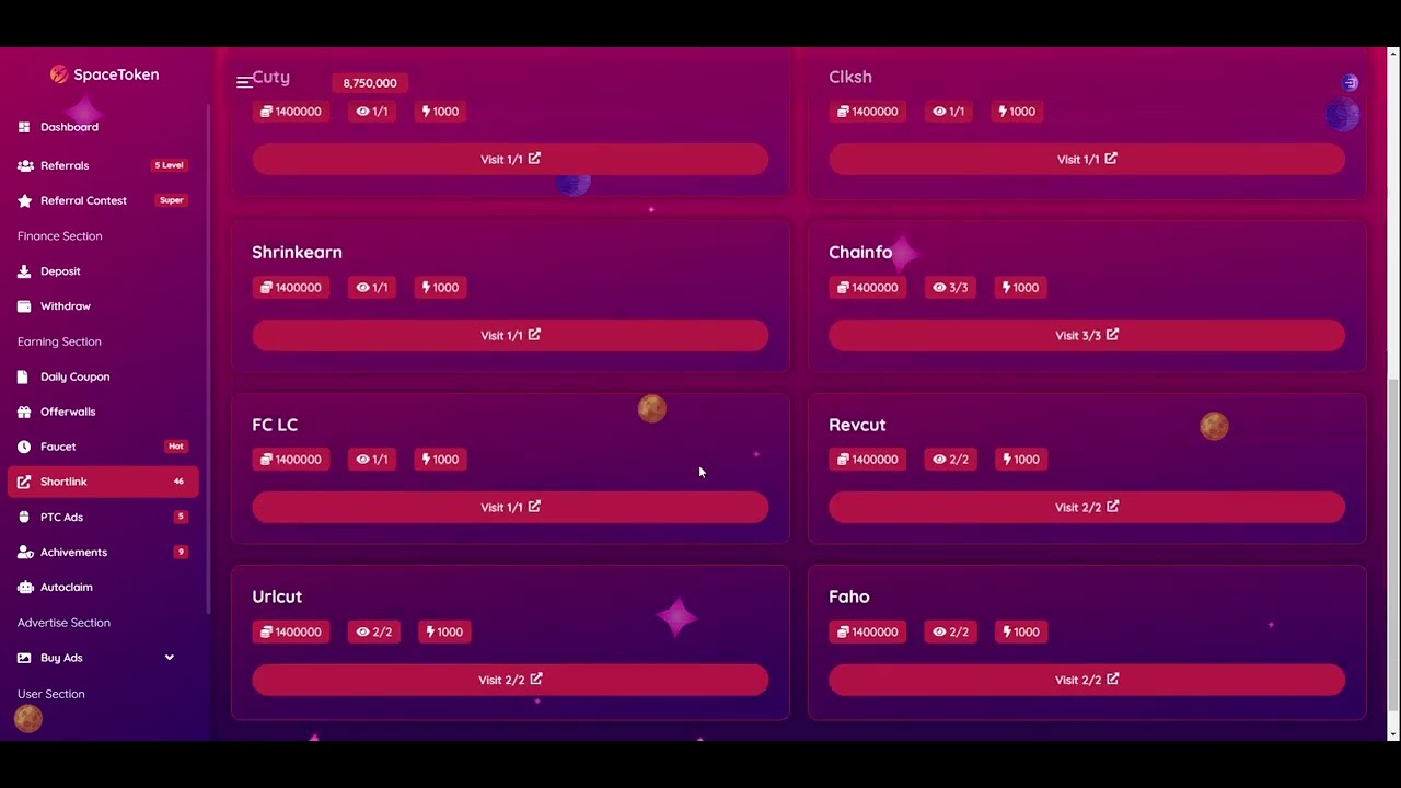 SPACE TOKEN НОВЫЙ КРАН КАЖДУЮ МИНУТУ 100% РЕФ NEW SPACE TOKEN FAUCET ...
