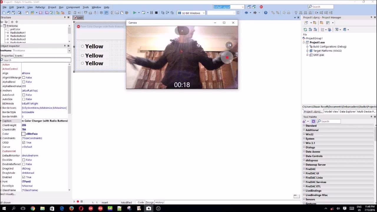 Delphi Programming Series 3 Using Radio Buttons Youtube