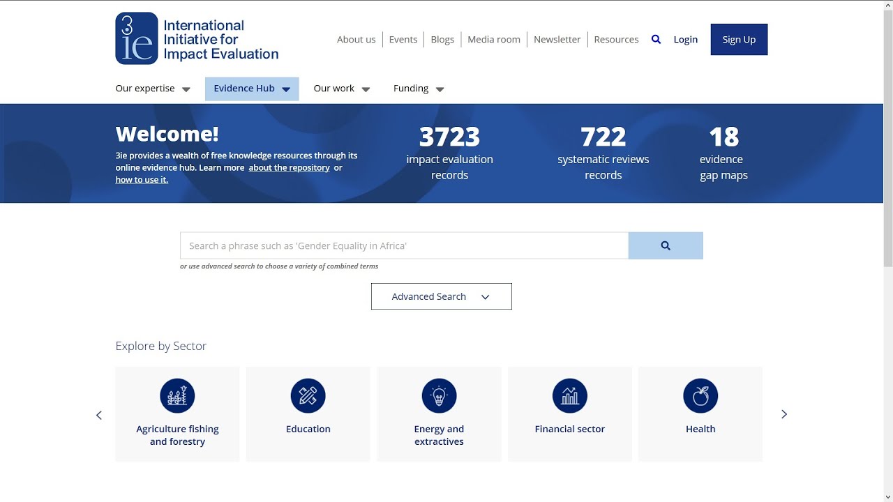 3ie Development Evidence Portal | An introduction - YouTube