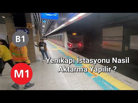 M1 ve Marmaray Yenikapı istasyonu Aktarma Nasıl Yapılır #6