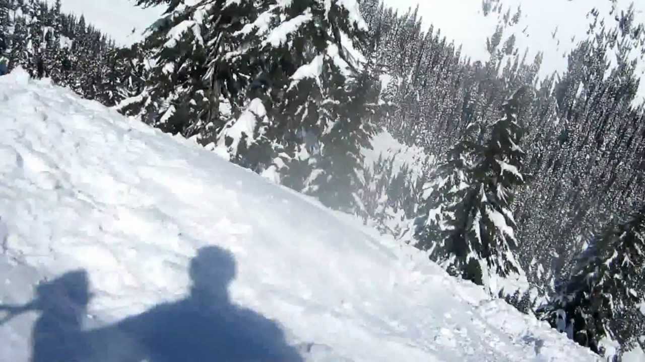 Cool BLUE Alpental Skies and White Snow Skiing - YouTube